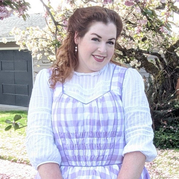 Cottagecore Jumper Dress Sewing Pattern // Plus Size Dress Pattern ...