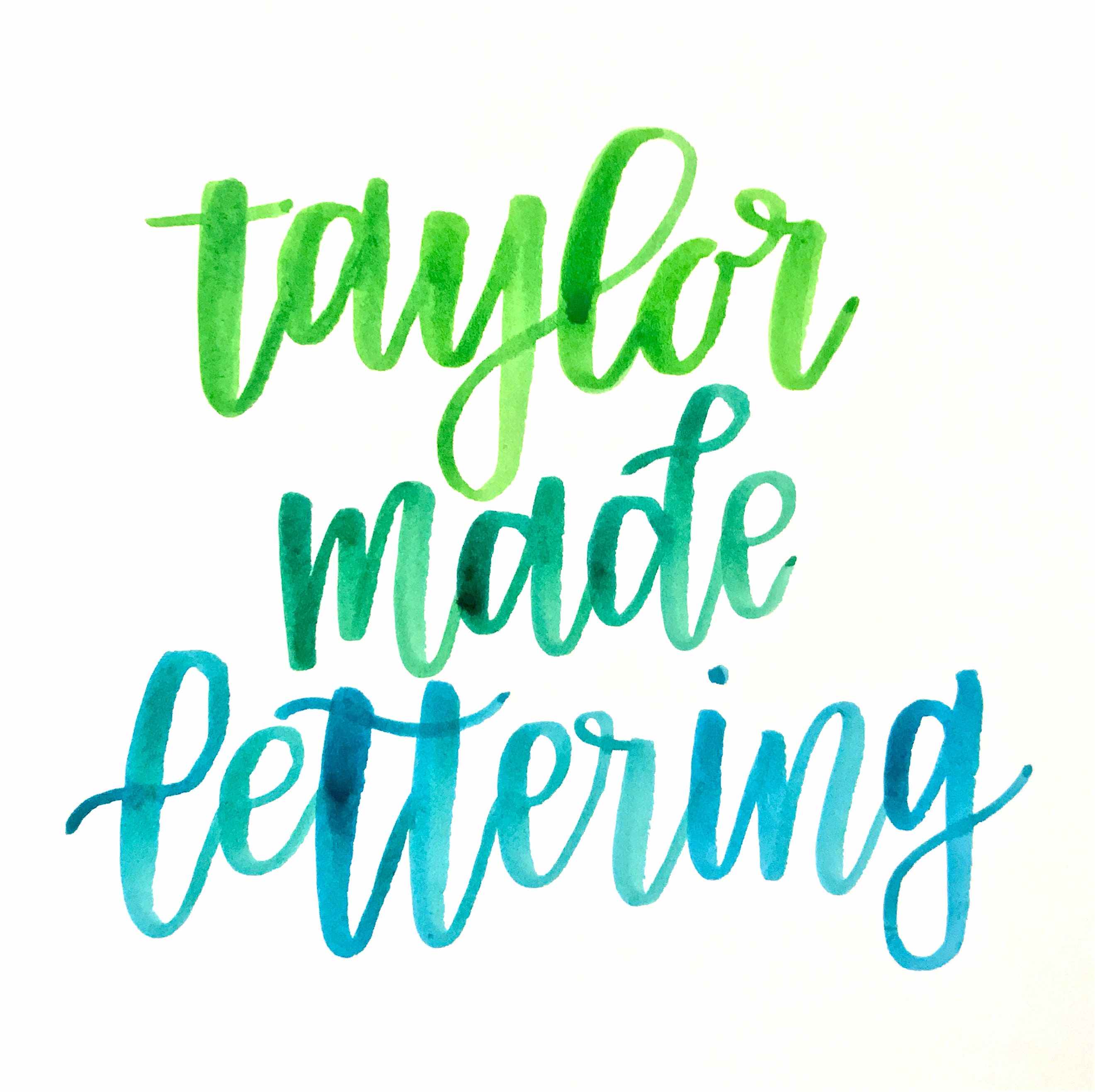 TaylorMadeLettering1 - Etsy