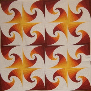 Twisted Log Cabin Poinsettia Table Runner Pattern, Table Runner Pattern ...