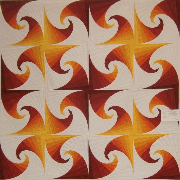 Twisted Log Cabin Poinsettia Table Runner Pattern, Table Runner Pattern ...