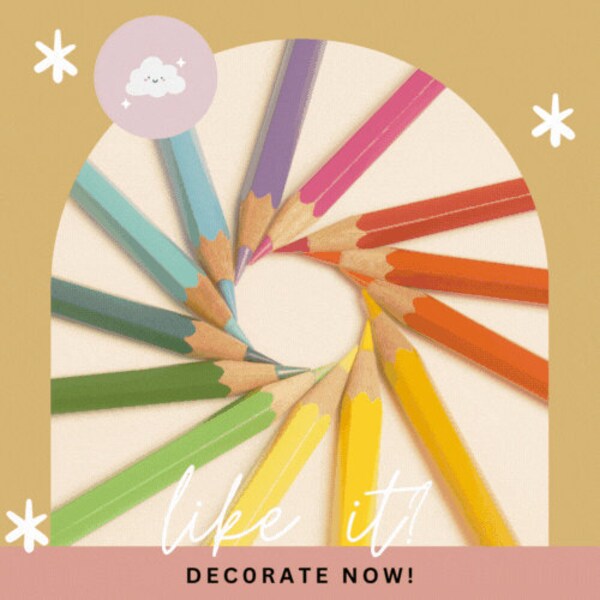 WELCOME CLASS SIGN Happy Place School Decorations Colorful Letters Door ...