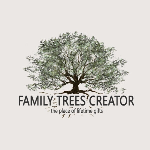 8 Generation Family Tree Template Violet Family Tree Wall Art Large ...