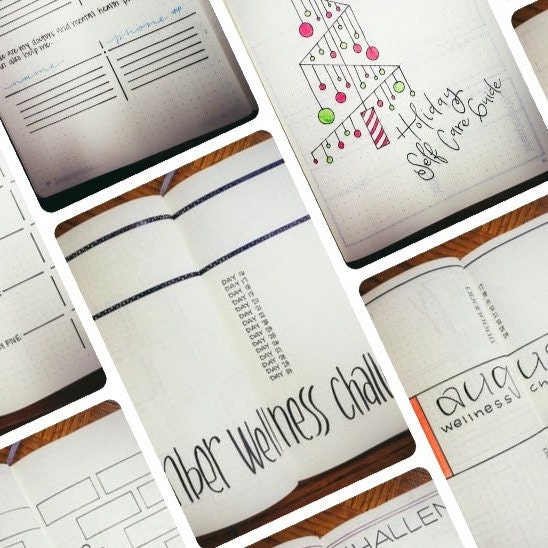 Handmade bullet journal design templates for by LifelineJournals