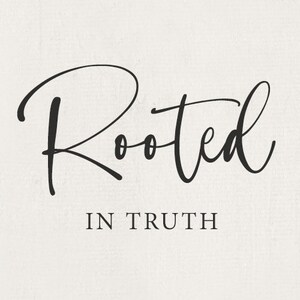 Rooted and Grounded, Bible Verse Wall Art, Scripture Art Print ...