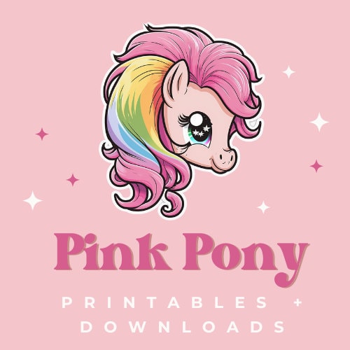 PinkPonyPrintables - Etsy