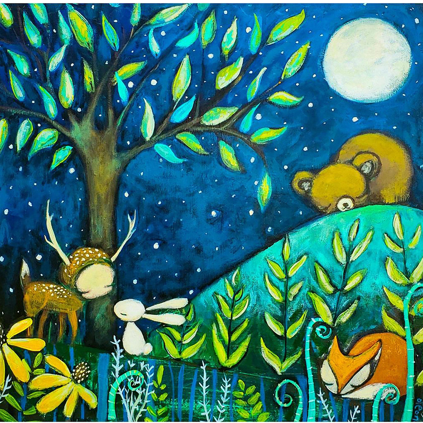 Sleepy Little Dreams Studio paintings by by sleepylittledreams