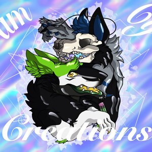 Green Snowflakes Fursuit Bandana - Etsy
