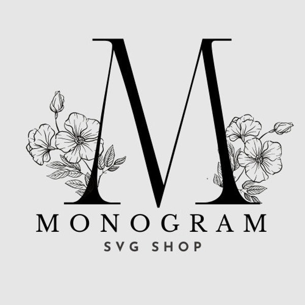 Monogram SVG Letter R, Instant Download, High-quality SVG & PNG ...