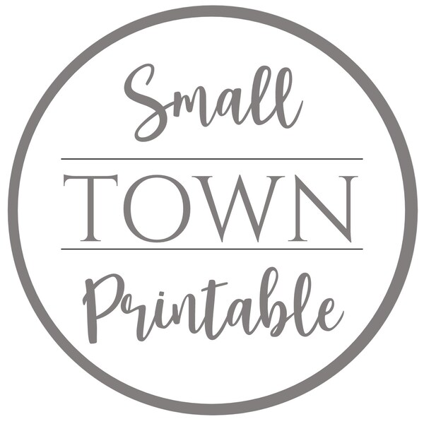 SmallTownPrintable - Etsy