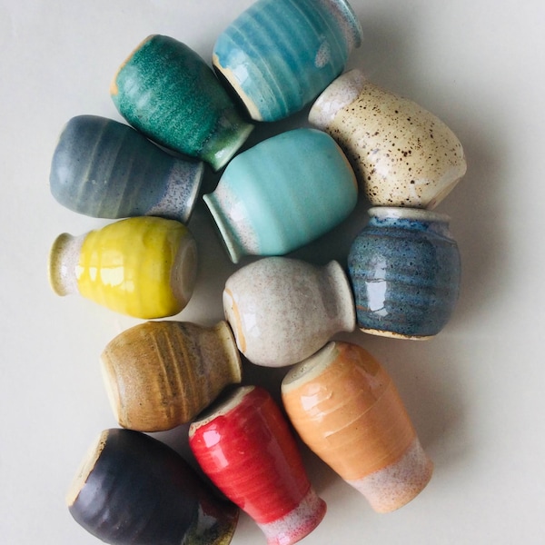 Miniature Pot, Mini Ceramic Bowl, Heart Dish, Bud Vase, Tiny Pottery ...