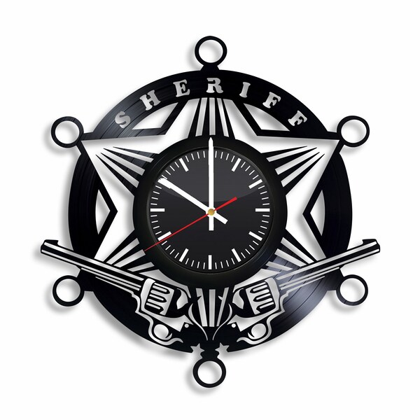 Vinyl Record 12 Fire Department Clock, Firefighter Wall Clock - Etsy