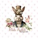 Vintage Peony Bunny Rabbit Chocolate Wrapper - Digital Download - 80g ...