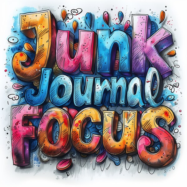 100 Colorful Junk Journal Pages, Printable Colorful Journal Kit ...