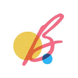 Abstract Palm Leaf Risograph Print, Limited Edition Pink and Yellow ...