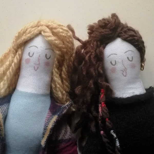 Set of 10 Paper Dolls Diy Paper Doll Kit _ Party Decoration_party Gift ...