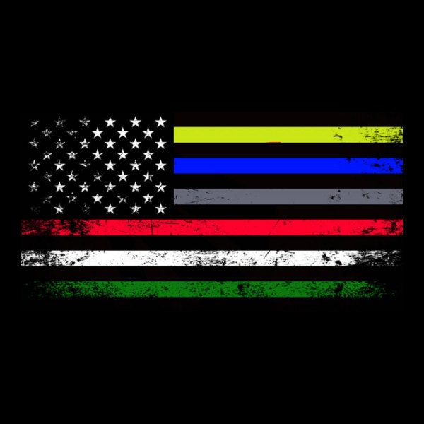 Thin Blue Line Heart - Etsy