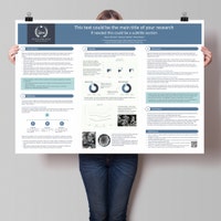 Scientific Poster Template Powerpoint Layout for Research Conference A0 ...