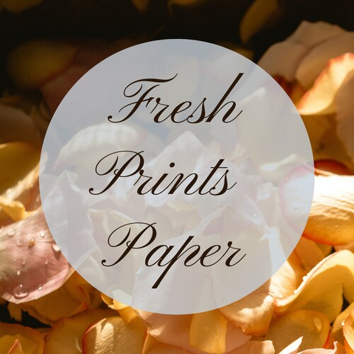 FreshPrintsPaper - Etsy