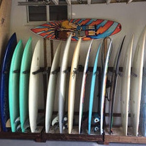 Freestanding Horizontal Sup/longboard Surfboard Rack - Etsy