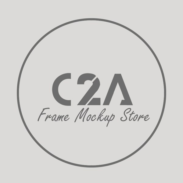 Mockup Frame on Black Wall Background, Digital Art Mockup Template ...