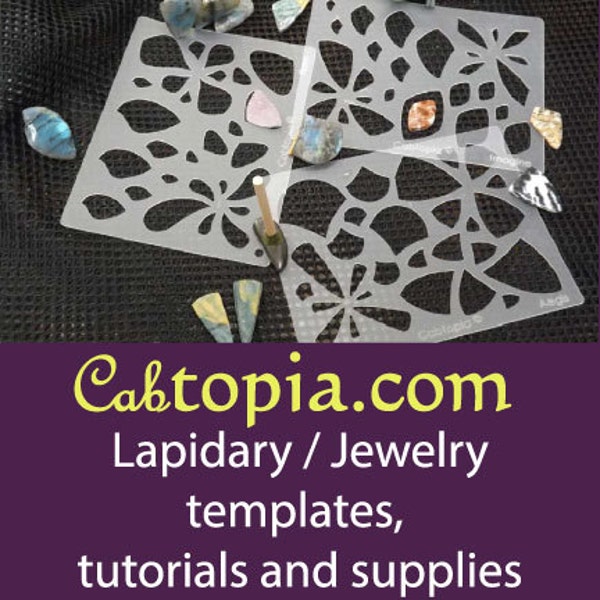 Action Cabtopia Crystal Clear Template, Cabochon, Lapidary, Jewelry Template Stencil - Etsy