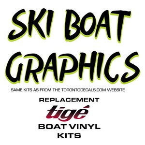 Tige RZ2 Vinyl Graphic Kit for Tige Ski Boats. Multiple Color Options ...