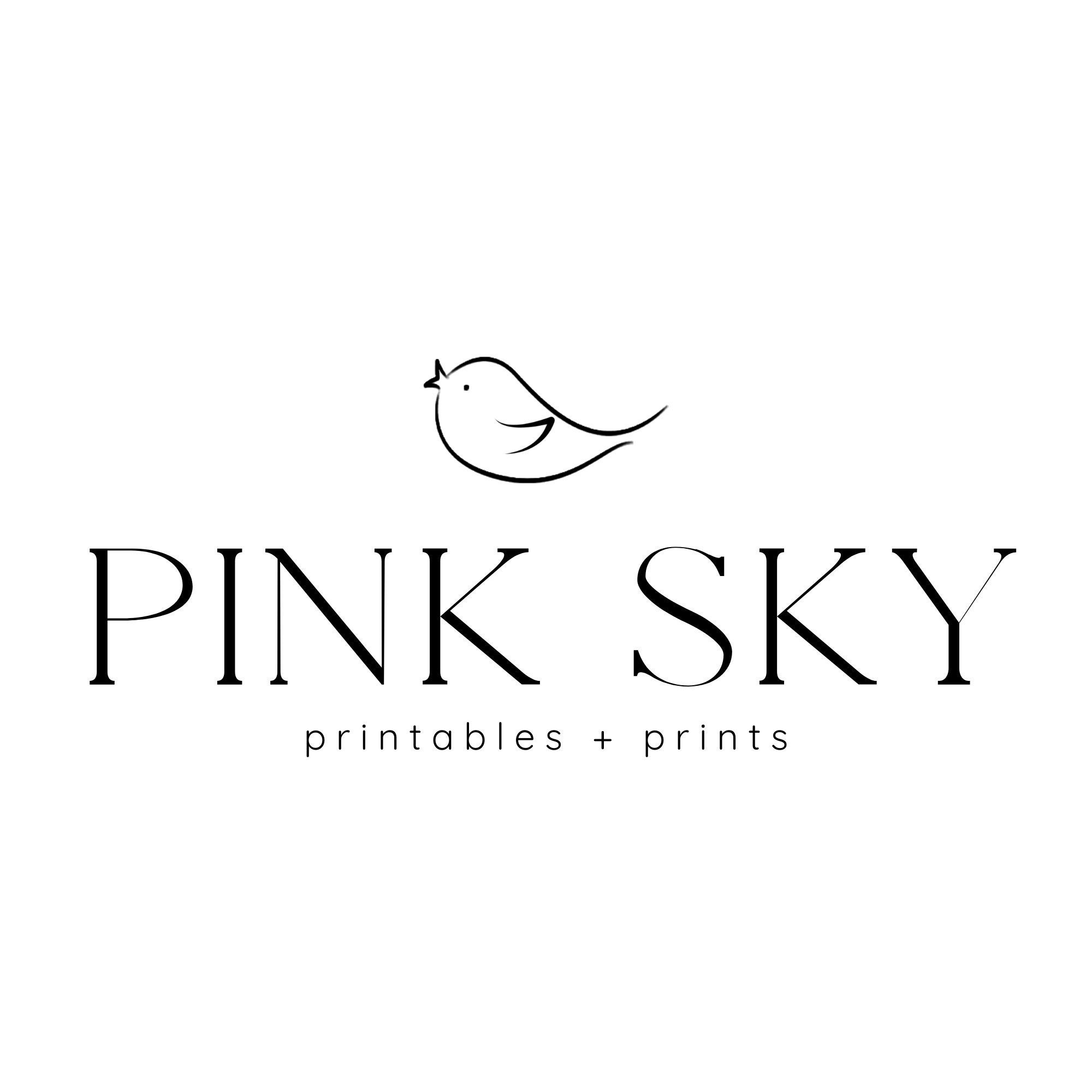 PinkSkyPrintables - Etsy