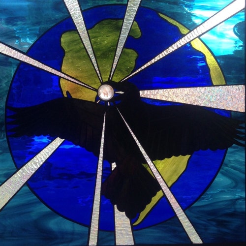 RavenStainedGlass - Etsy