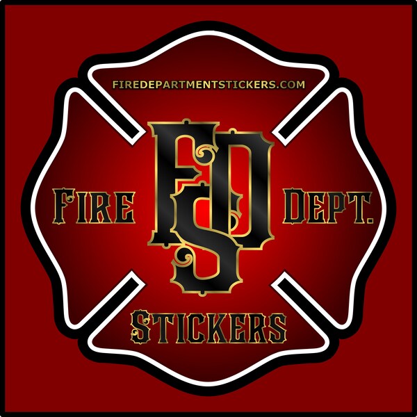 Custom Firefighter Helmet Shield Decal Personalized Firefighter Sticker ...