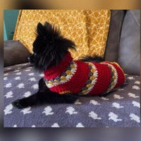 PDF Digital Download Crochet Pattern, 18 Inch Dog Jumper, Sweater, Coat ...