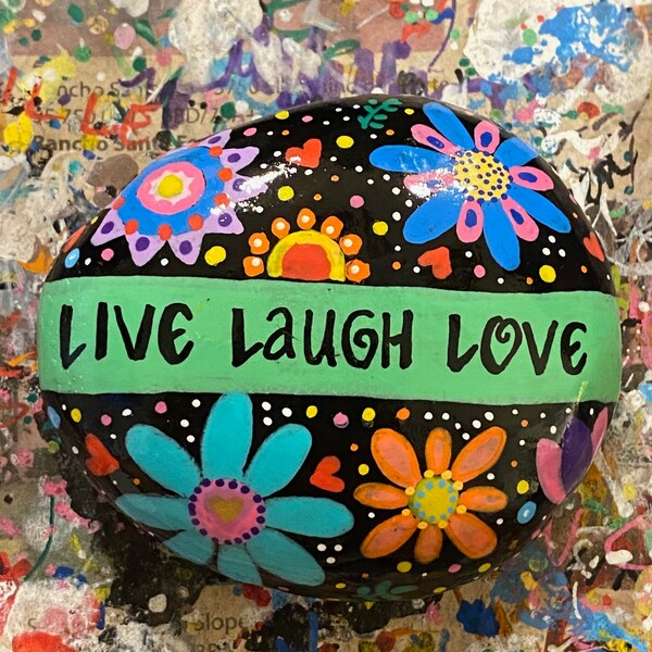 Autumn Colors Heart Wreath Rock - Etsy