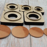 Wooden Die-cutting Clipboard Craft Knife Die Flower Wood Die YY252 is ...