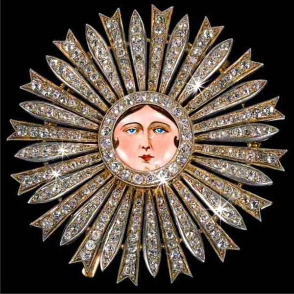 Vintage Face Necklace, Face Jewellery, Face Necklace, Divine Rare ...