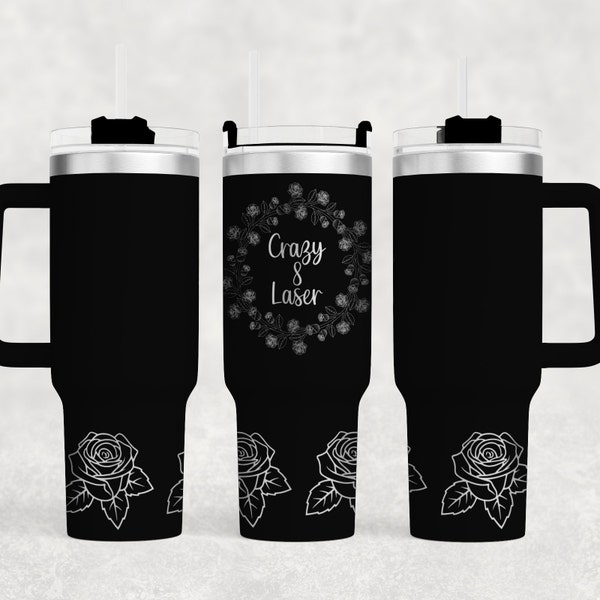 Taz Wife Custom Laser Engraved Full Wrap for 40oz Tumbler, Digital ...
