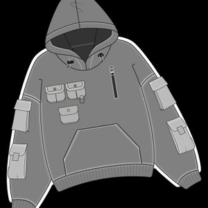 Mockup Pack Streetwear 500 Mockup Attachments Flat Sketch Vector ...