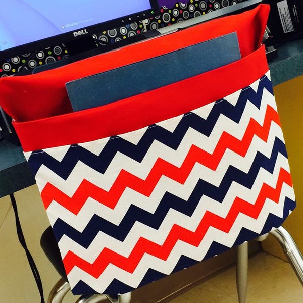 5 Classroom Chair Pockets, Seat Cover, Desk Organizer, Chair Bag ...