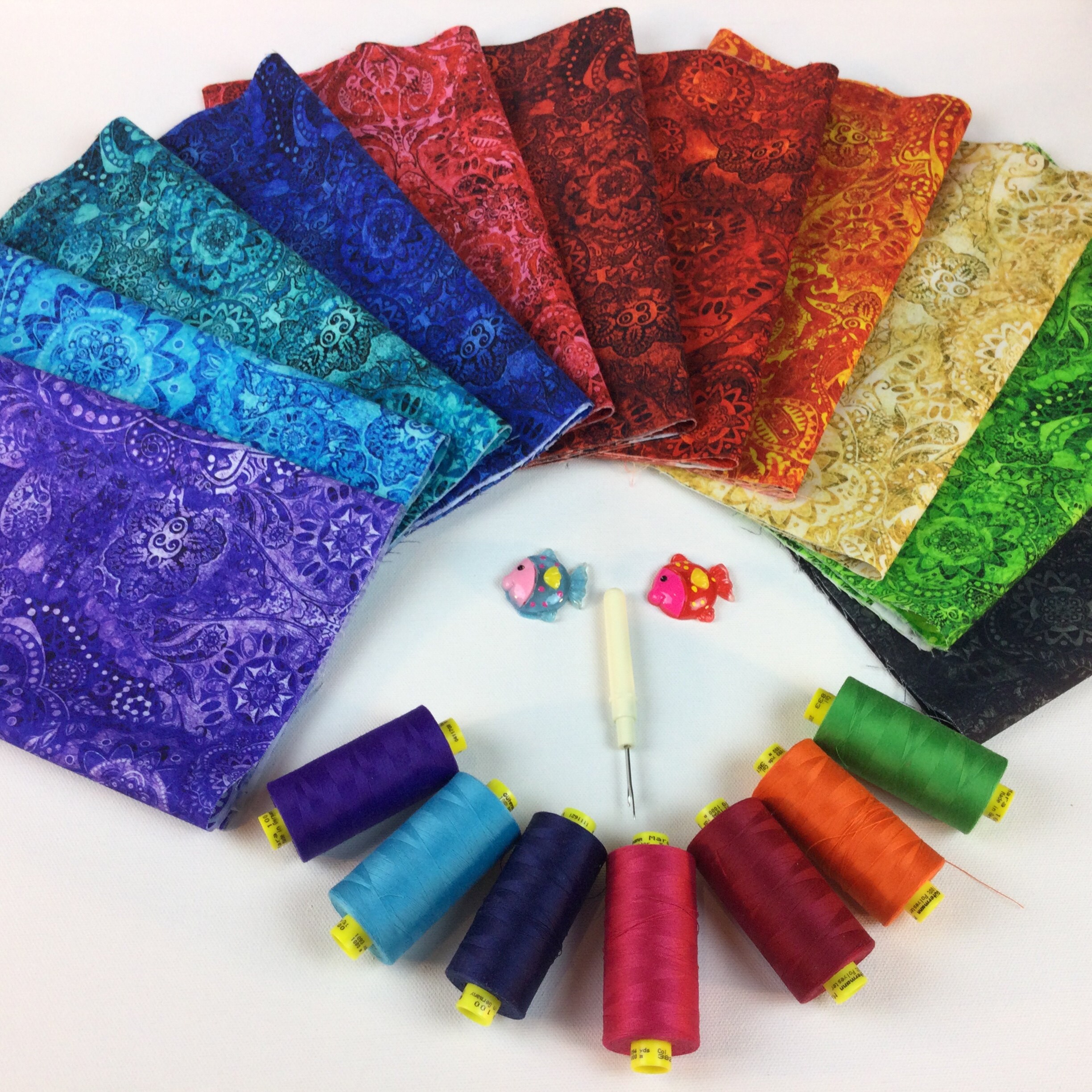 Blue Colors ~ from Christmas Time Collection for Alexander Henry ...