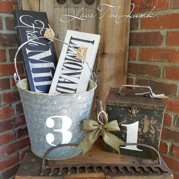 Galvanized Metal Tag Metal Label Metal Blanks Industrial Tag Rustic Tag ...