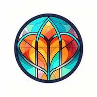 Cyclamen Stained Glass Window Cling Beautiful Flower Window Artwork ...
