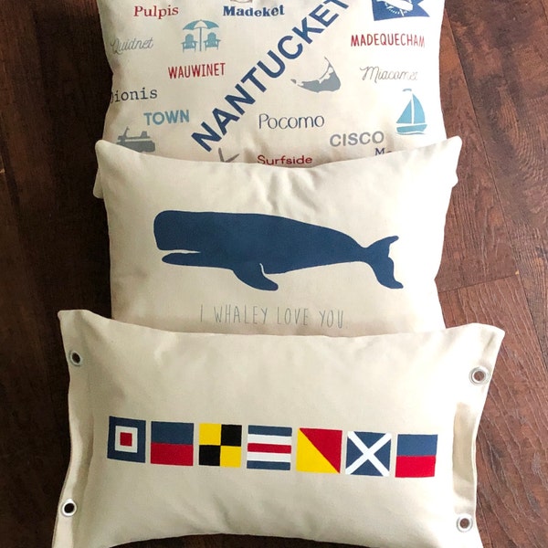 Custom Nautical Flag Pillow - Etsy