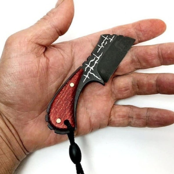 Small Fixed Blades Edc Knife With Sheath. Pocket Custom Made Legal ...