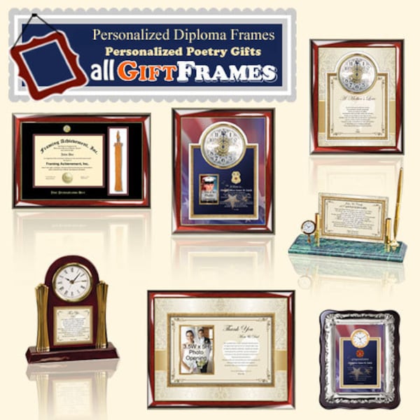 Four Certificate Frame Degree Framing Holds 4 Diploma Quadruple Documents Framing Professional ...