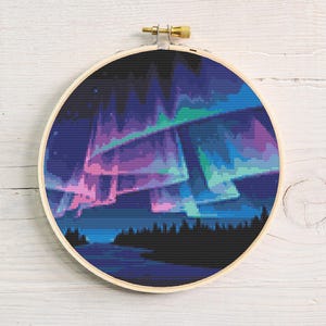 Coaster Cross Stitch Pattern 201, Cross Stitch PDF, Modern Stitch ...