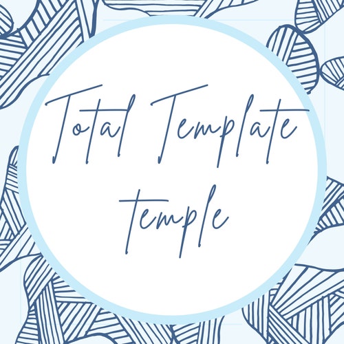 TotalTemplateTemple - Etsy