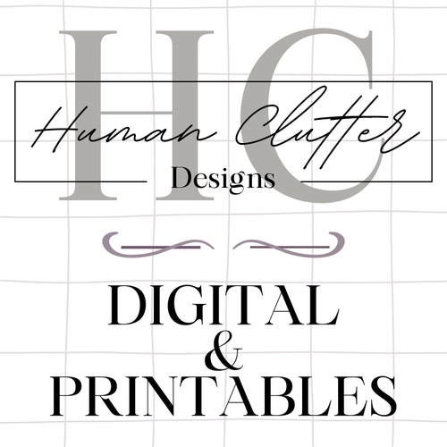 HumanClutterPrints - Etsy