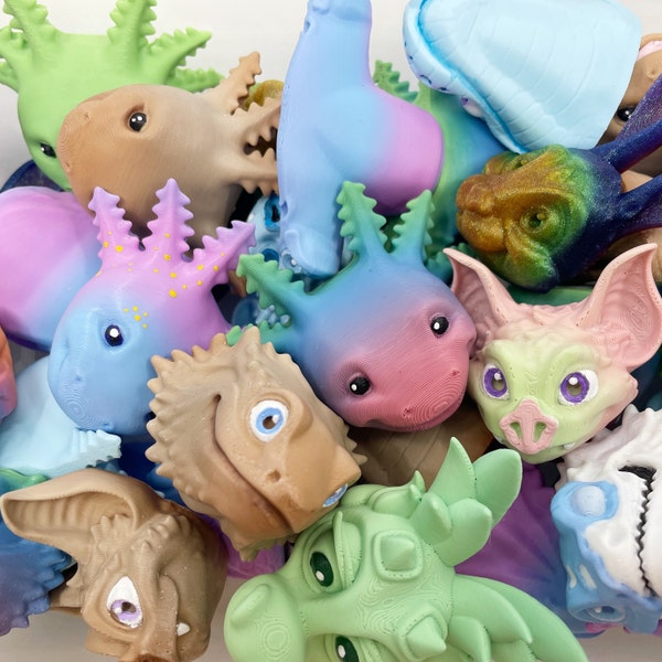 Chomping Dilophosaurus Articulated Fidget Toy 3D Printed ...