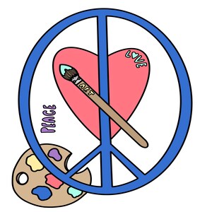 Valentine's Day Hand Drawn Coloring Page - Etsy