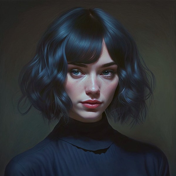 Just Jammin Altered Art Portrait, Altered Portrait, Eclectic Wall Art ...