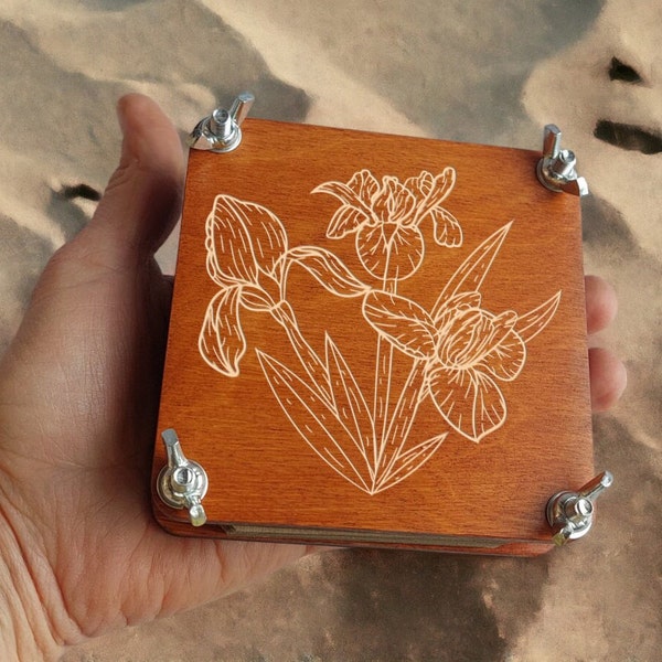 Pocket Leaf Press, Wooden Flower Press Herbarium, Pocket Flower ...