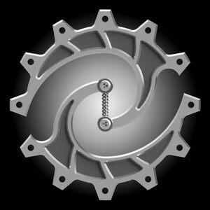 Tetrahedron Gyroscope Display Desktop Kinetic Sculpture in Machined ...